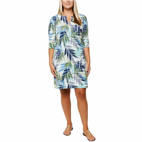 Hang Ten | Dresses | Hang Ten Sun Dress 34 Sleeve Upf Sun Protection ...